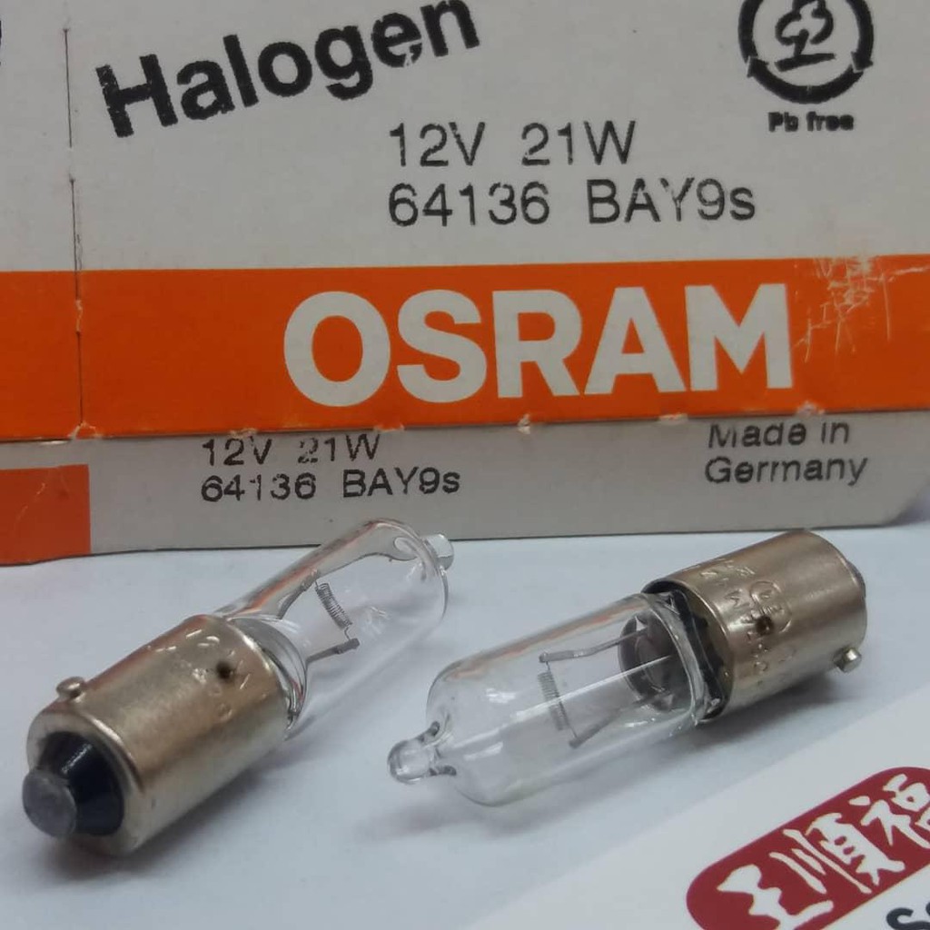 1-4 pcs H21W Osram 64136 12V 21W BAY9s halogen bulb H21 Mercedes W210 BMW E90 F10 X6 signal lamp ...