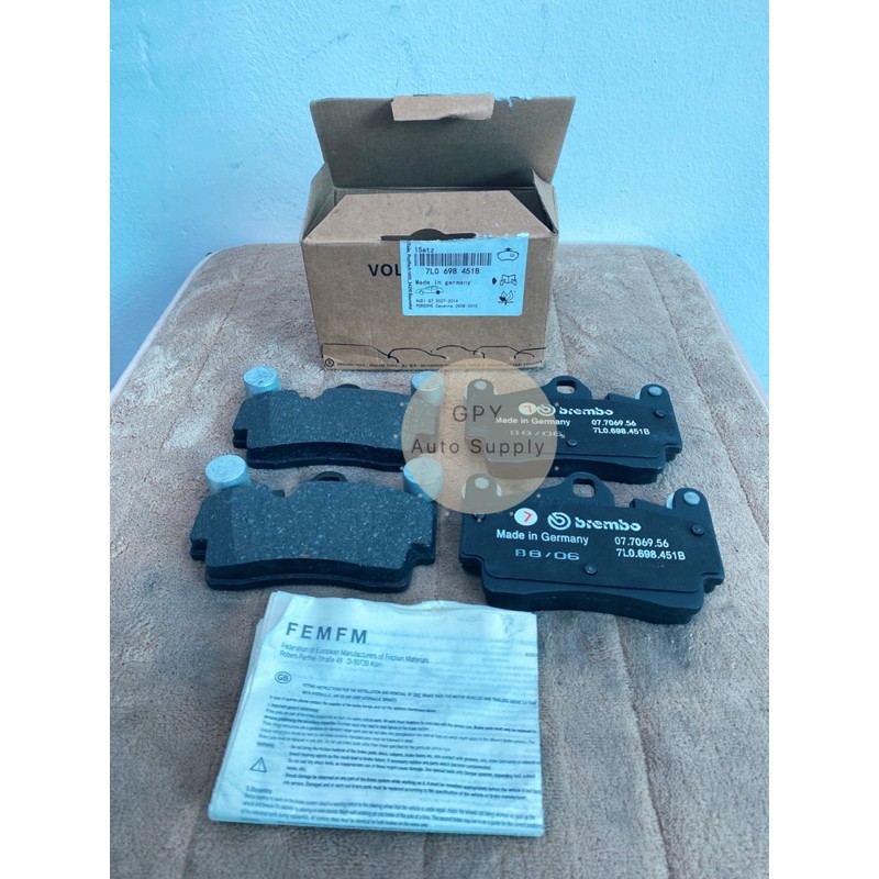 AUDI Q7 3.0 (7L0-698-451B) REAR DISC PAD | Shopee Malaysia