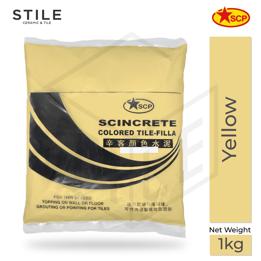 SCP Scincrete Colored Tile Filla / Ceramic Tile Grout / Simen Warna ...