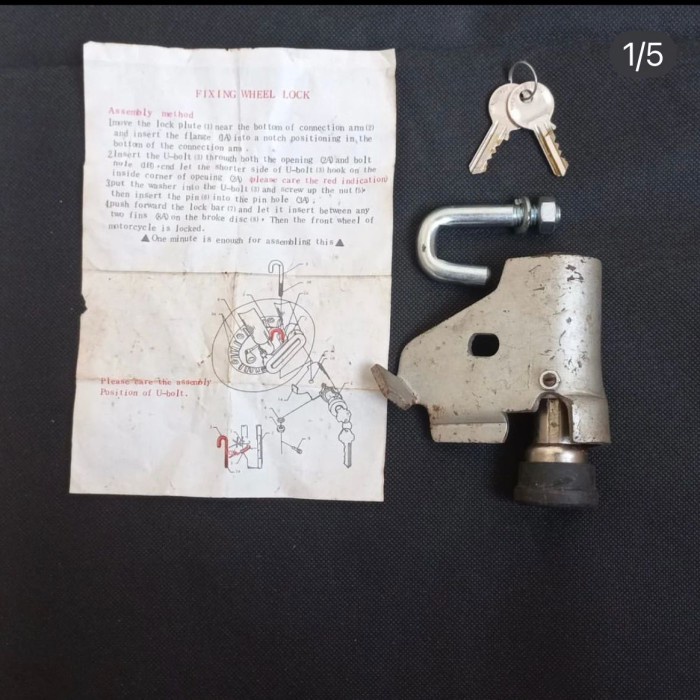 Double Lock vespa Padlock Front Wheel Safety Lock vespa px pts special ...