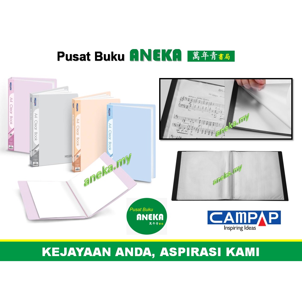 A4 / A5 Clear Book 20 / 30 / 40 / 60 / Pocket Clear Book / Clear Holder ...