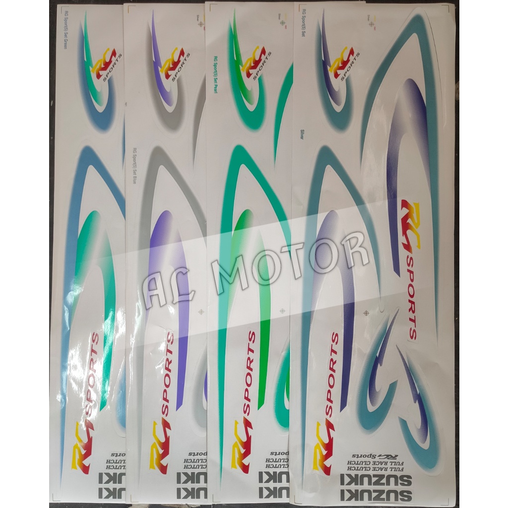 SUZUKI RG SPORT RU ( 5 ) STRIPE BODY STICKER | Shopee Malaysia