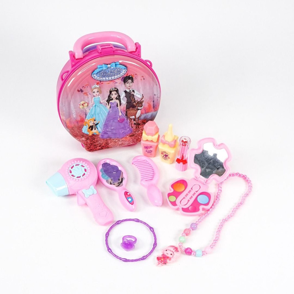 Princess Make Up Box Fashion Mini Luggage Kitchen Toy Set Girls ...