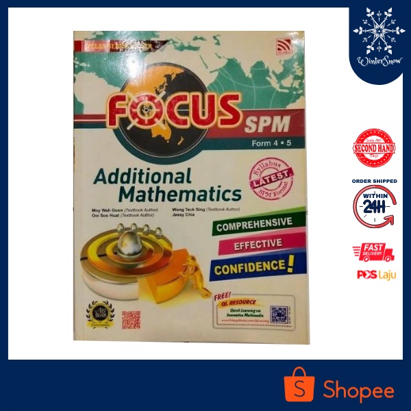 SPM FORM 4 FORM 5 TEXTBOOK ADDITIONAL MATHEMATICS FOCUS PELANGI ...