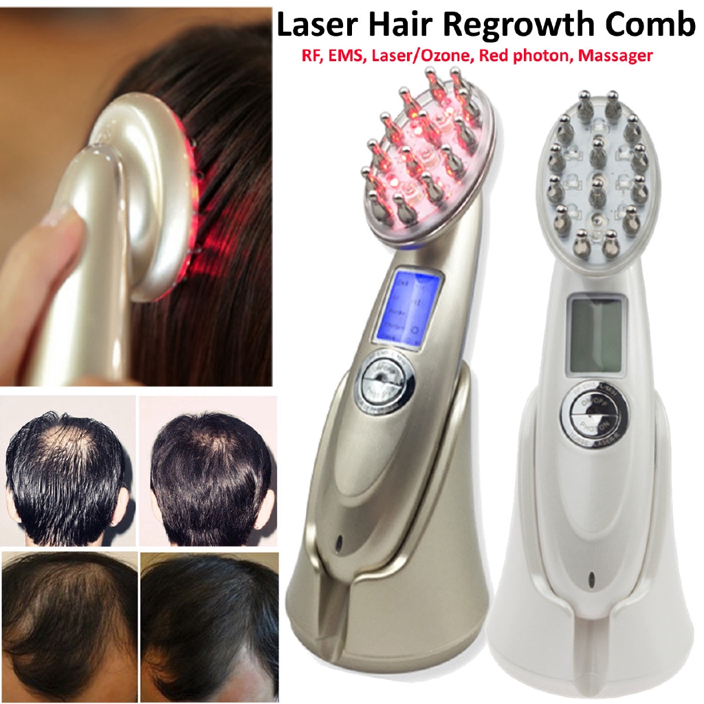 EMS Microcurrent Photon Light RF Hair Loss Renewable Therapy Vibration ...