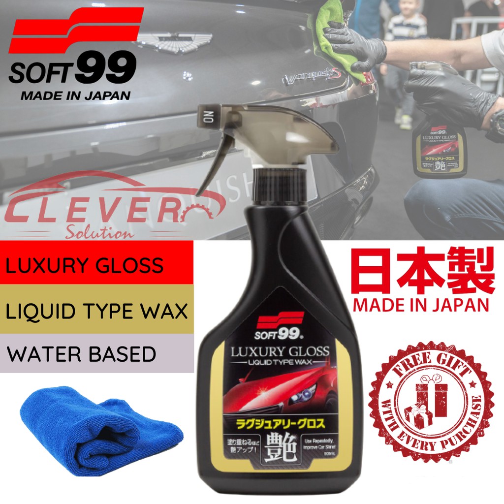 SOFT99 LUXURY GLOSS SPRAY TYPE WAX 500ML COAT WAX SHINE | Shopee Malaysia