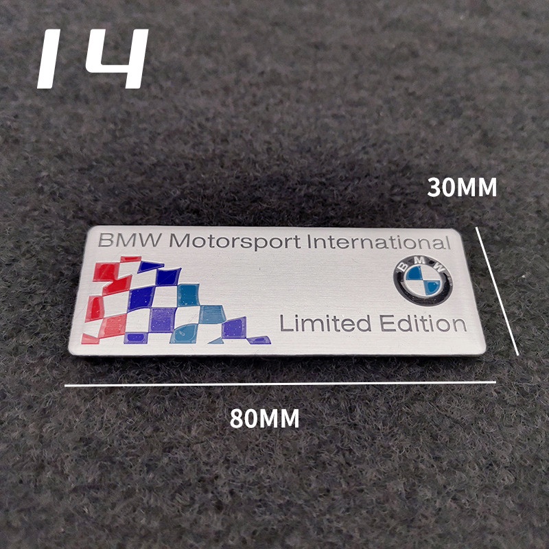 Aluminum BMW Motorsport Logo Car Auto Decorative Side Fender Rear ...