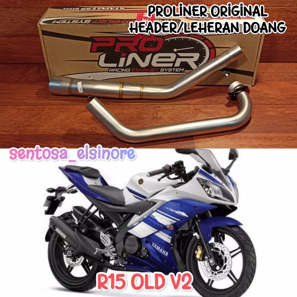 NECK HEADER EXHAUST PIPE R15 OLD ONLY DIAMETER 50MM ORIGINAL PROLINER ...