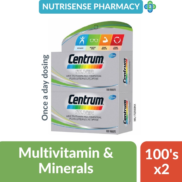 [exp 31/03/25] Centrum Silver Tablets (100's x 2) | Shopee Malaysia