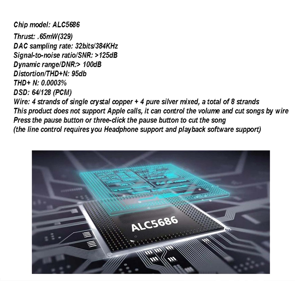 ALC5686 Cx31993 DAC Decoding 3.5mm HIFI Amplifier Adapter Earphone ...