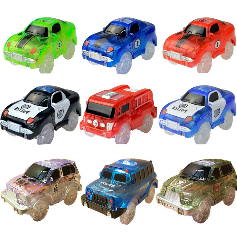 5.4cm Magic Electronics 5 LED Car Toys With Flashing Lights Educational ...