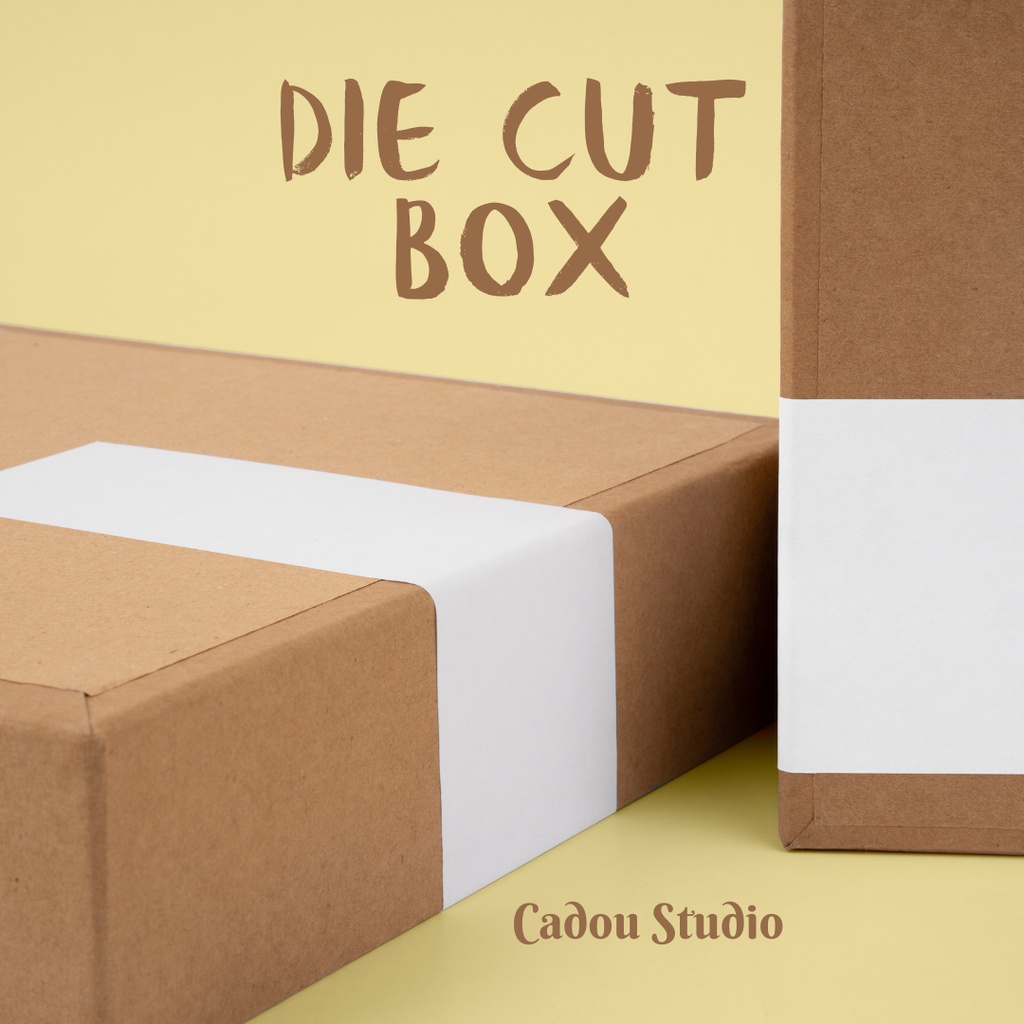 Retail Die Cut Gift Box Cardboard / Small Plain Cardboard Box Packaging ...