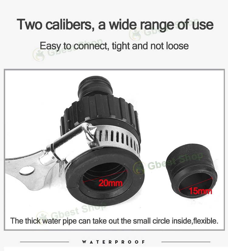 1/2"&3/4" Multi Pacifier Connector Garden Watering Hose pipe nozzle ...