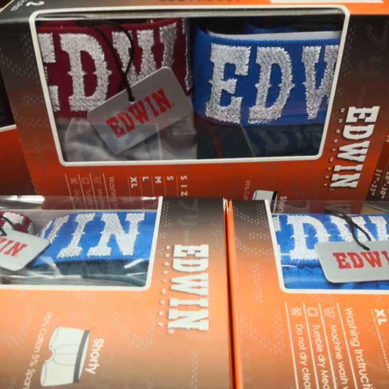EDWIN BOXER # EDWIN TRUNK # 2 IN 1# EN9008 # 💯 ORIGINAL READY STOCK ...
