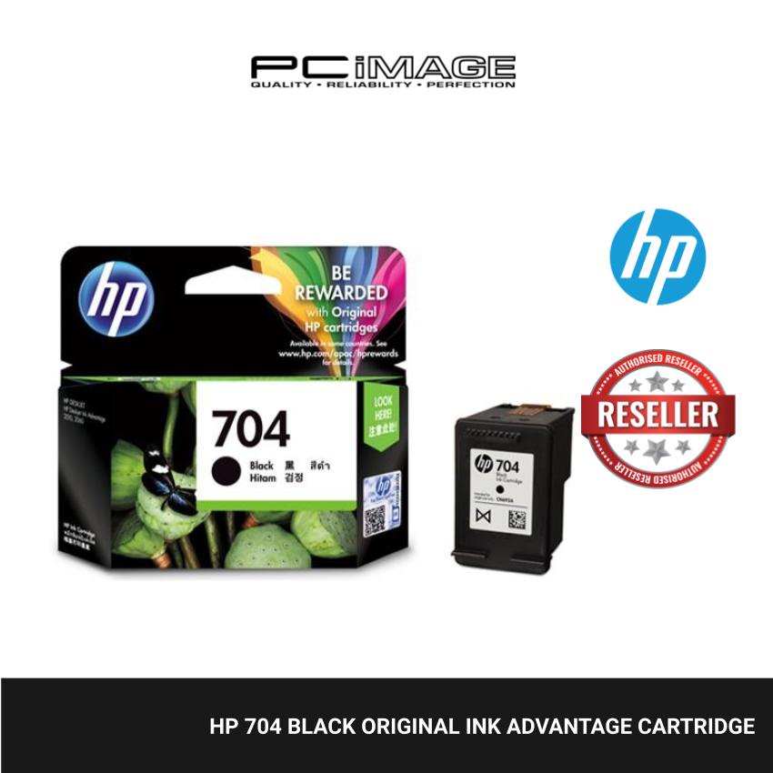 HP 704 BLACK ORIGINAL INK ADVANTAGE CARTRIDGE | Shopee Malaysia