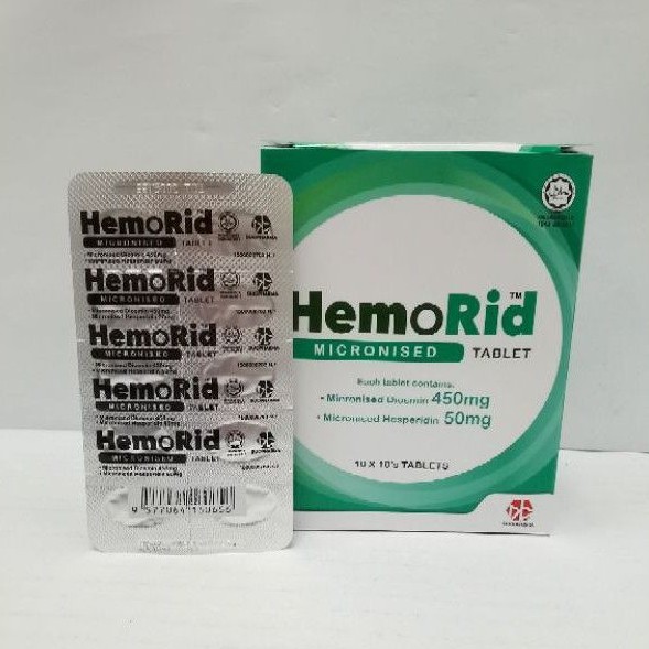 Hemo Rid Buasir Tablet 10's (1 strip) | Shopee Malaysia