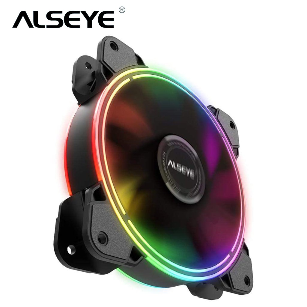 [Ready Stock] ALSEYE Halo 4.0 120 RGB Case Fan, 2000 RPM, 42.5 CFM, 11 ...