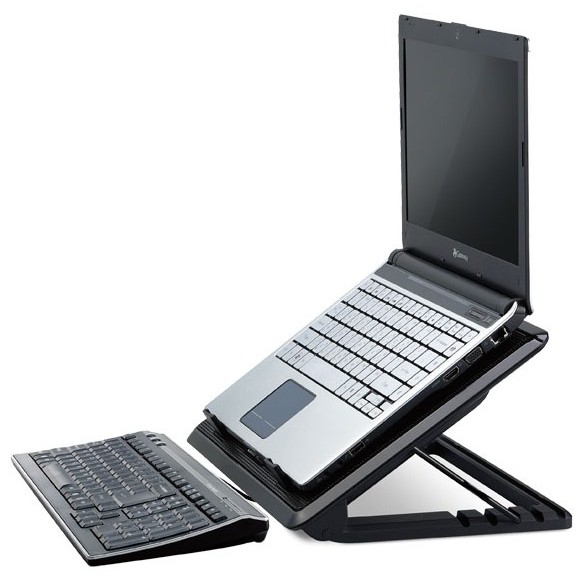 Cooler ERGOSTAND Laptop STAND 45 degrees - BIG LED FAN | Shopee Malaysia