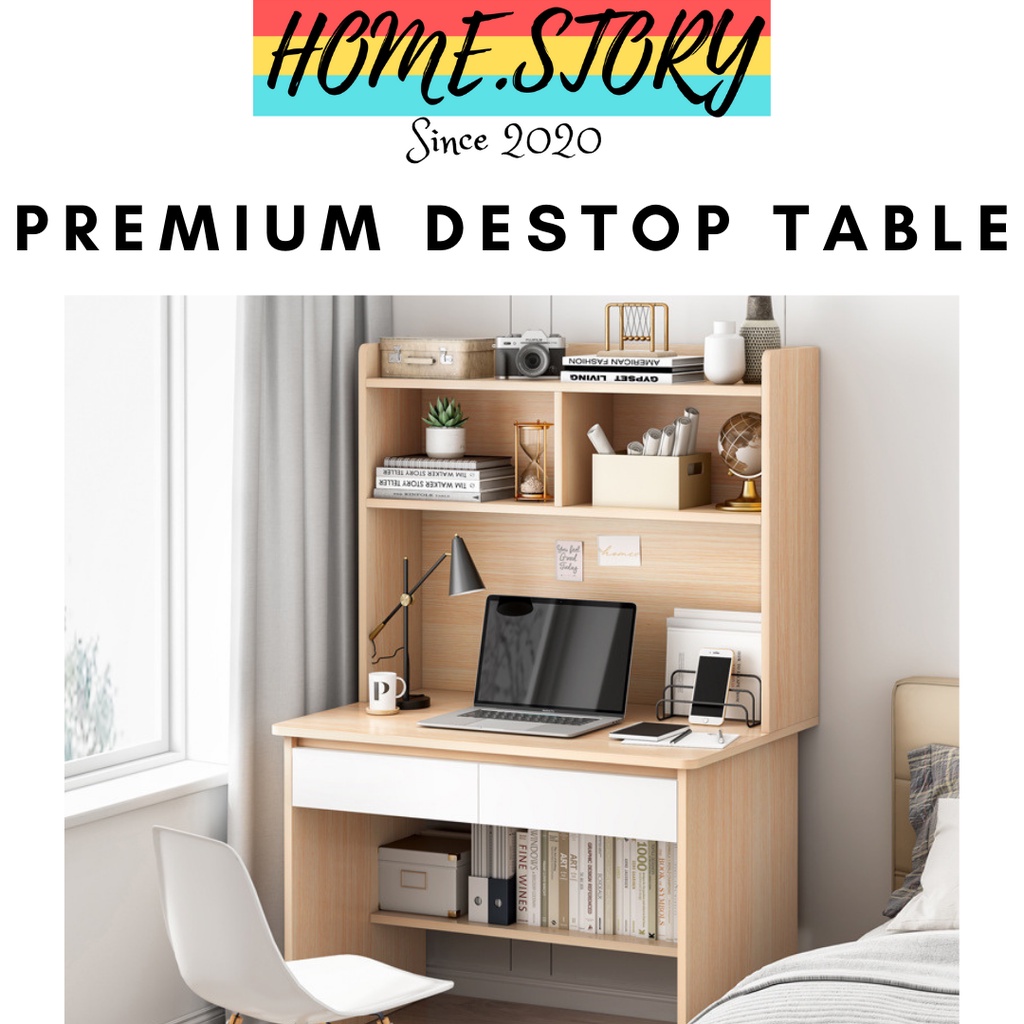 Home.Story Desktop Table / Bedroom Desk / Computer Desk / Meja Belajar ...