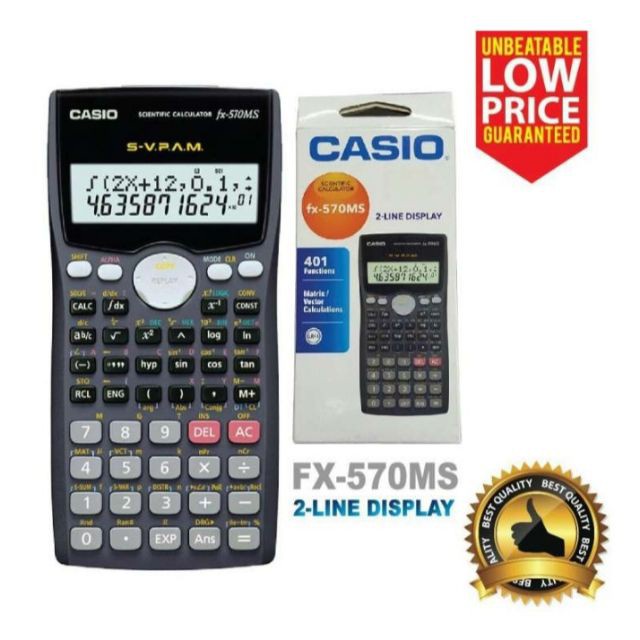 Scientific Calculator FX-570MS 1st & 2nd Edition FX-570EX Ready Stock ...