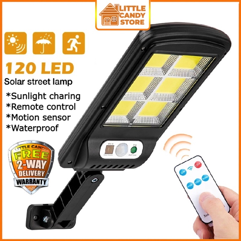 Waterproof Solar LED Light Sensor Street Lamp / 120x COB Human ...