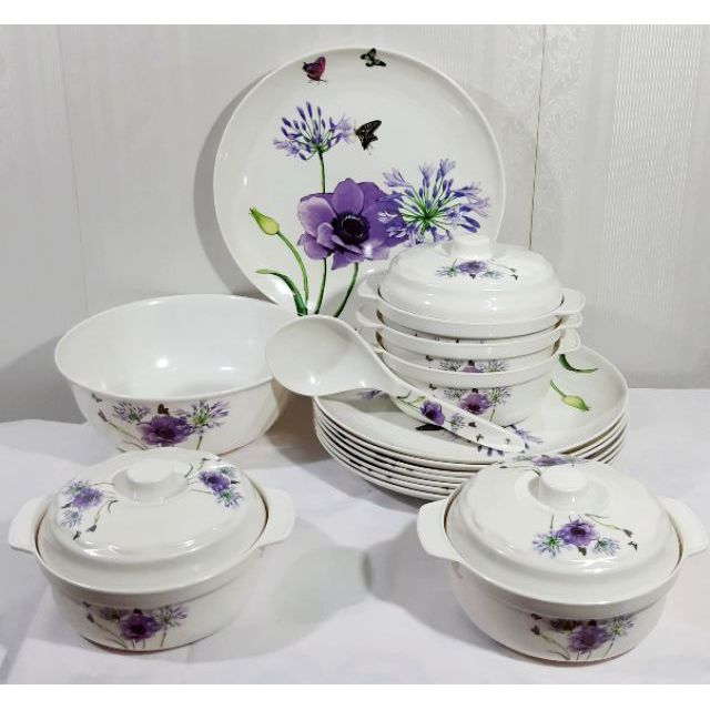 melamine set pinggan,mangkuk berlauk,mangkuk nasi dan cawan | Shopee ...