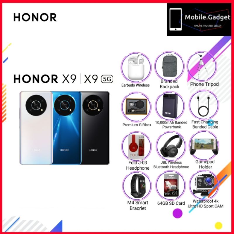 Honor X9 5G / X9 4G | 8GB RAM 128GB ROM | Shopee Malaysia