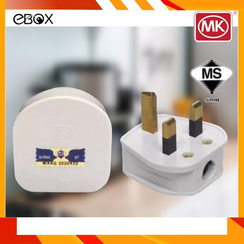 MK 654 13AMP 3 Pin Plug Top | Shopee Malaysia