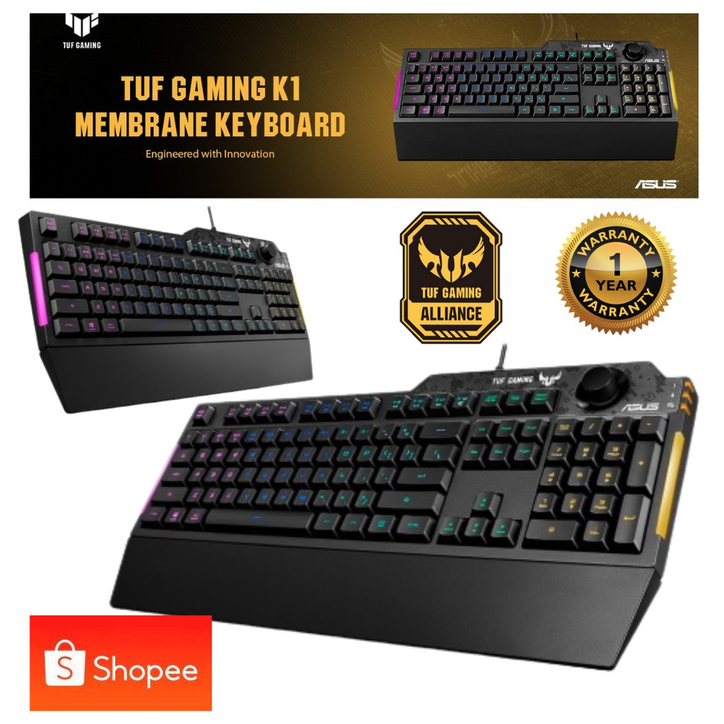 ASUS TUF GAMING K1 RGB WIRED MECHANICAL GAMING KEYBOARD | Shopee Malaysia