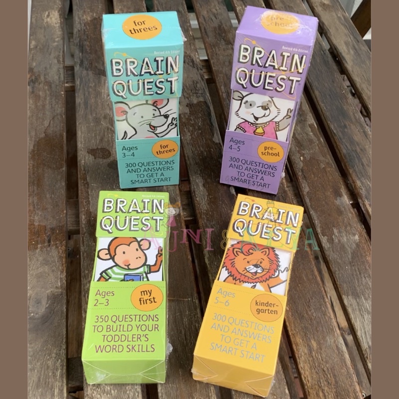 Brain Quest 2-6 years Learning Card Flash Card (16 decks) | Shopee Malaysia