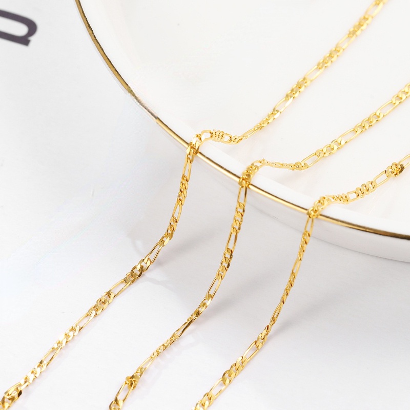 [Value Choice] Figaro Chain S925 sterling silver Necklace Accessories Women Different Length ...