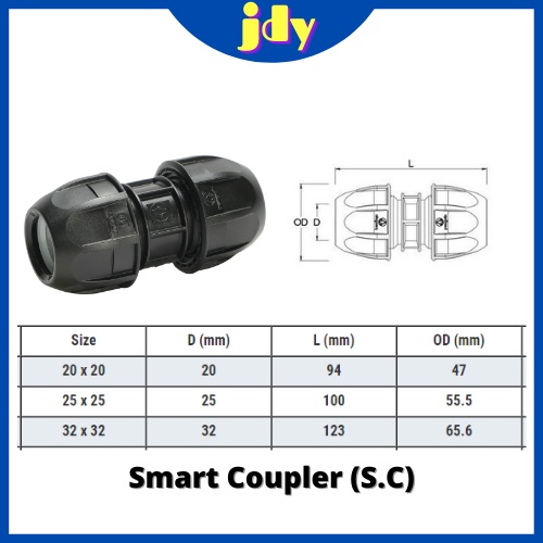 HDPE Poly Fitting Poly Pipe Connector Smart Coupler Elbow Tee End Cap ...