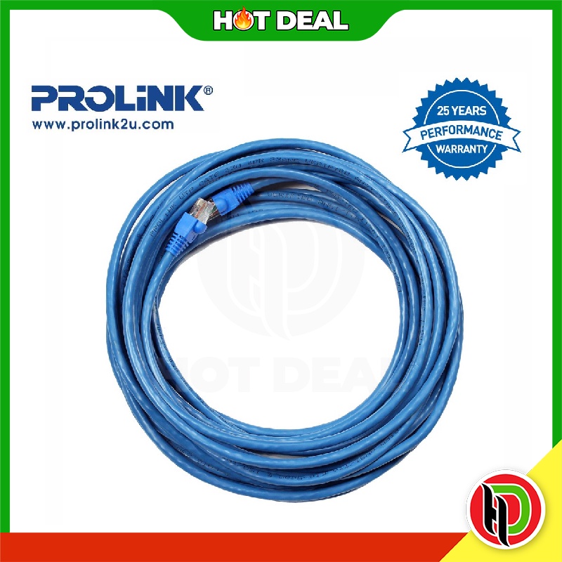 Hotdeal Prolink Cat6 100/1000Mbps Bare Copper AWG23 Gigabit Network ...