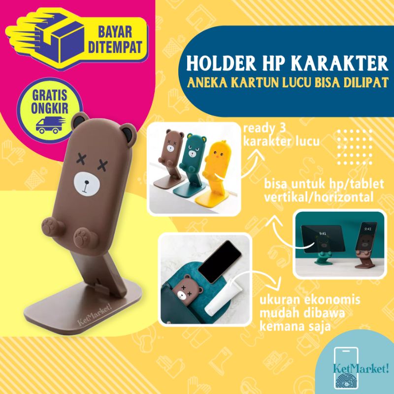 HP Cute CARTOON PHONE HOLDER - Folding Stand Mobile PHONE HOLDER ...