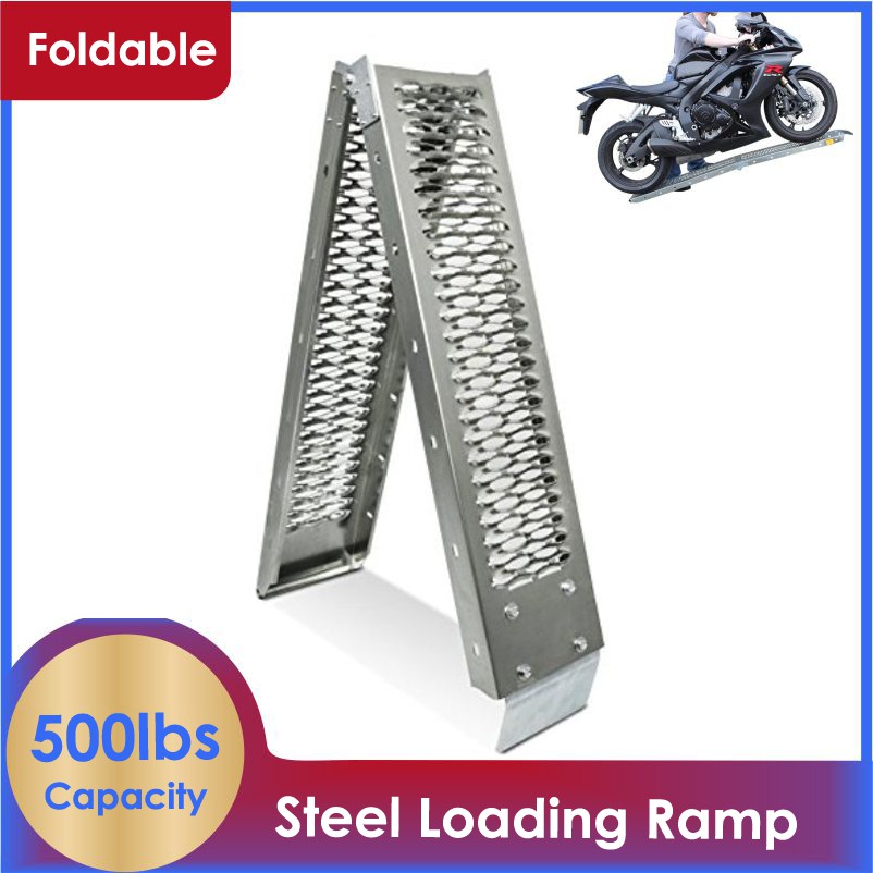Motorcycle Folding Ladder Bike Ramp Bike Transportation (READY STOCK ...