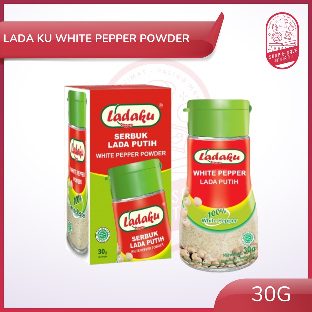 Ladaku Pepper Powder [ Halal ] - 30g (Type: Black Pepper Ground / White ...