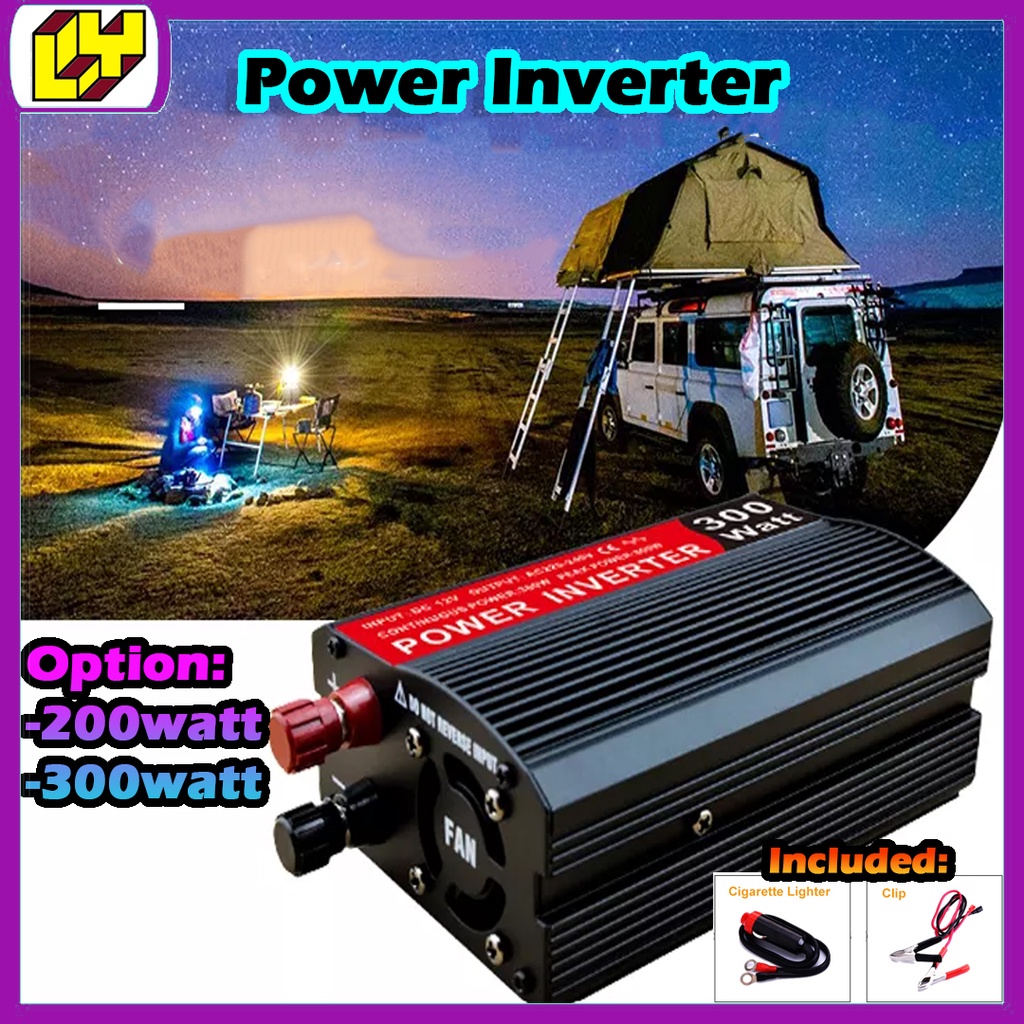 300w DC to AC Inverter in Car Solid Electric 200W Modified Sine Wave Inverter 12VDC to 220VAC ...