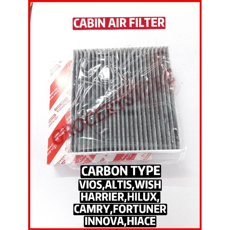 Cabin Air Filter (Carbon) Toyota Altis Wish Vios Camry Hiace Hilux ...