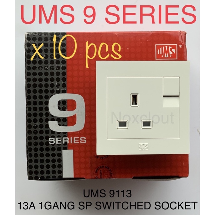 UMS 9113 13A 1GANG SP SWITCHED SOCKET OUTLET suis plug 13a (SIRIM ...