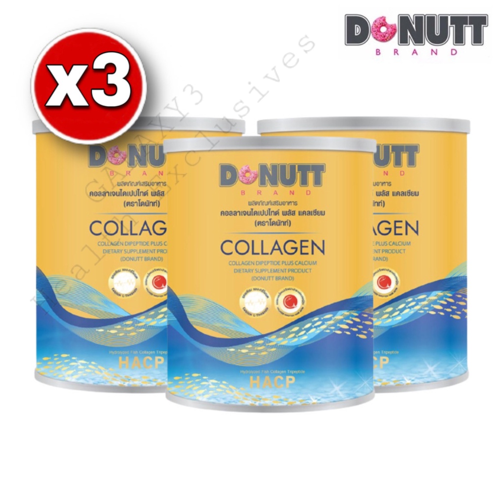 Donutt Collagen Dipeptide Donut Plus Calcium 120 000 Mg (Gold Canister ...