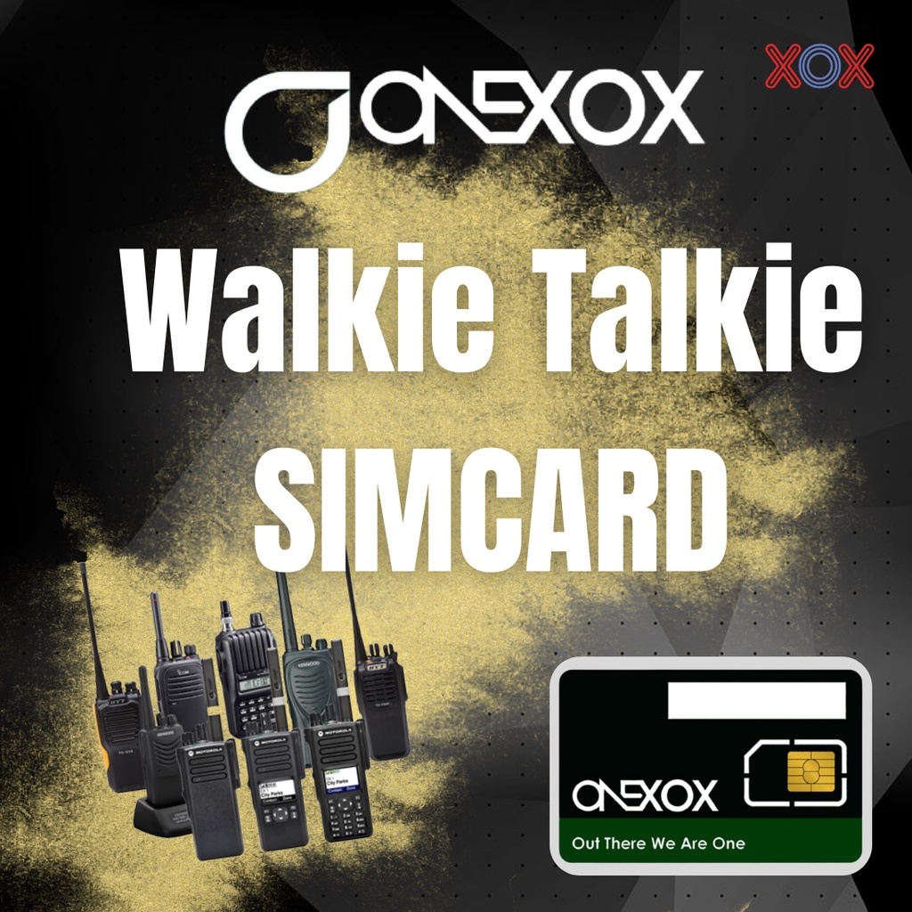 Sim Card Walkie Talkie🔥ONEXOX 12 MTH Exp date | Shopee Malaysia