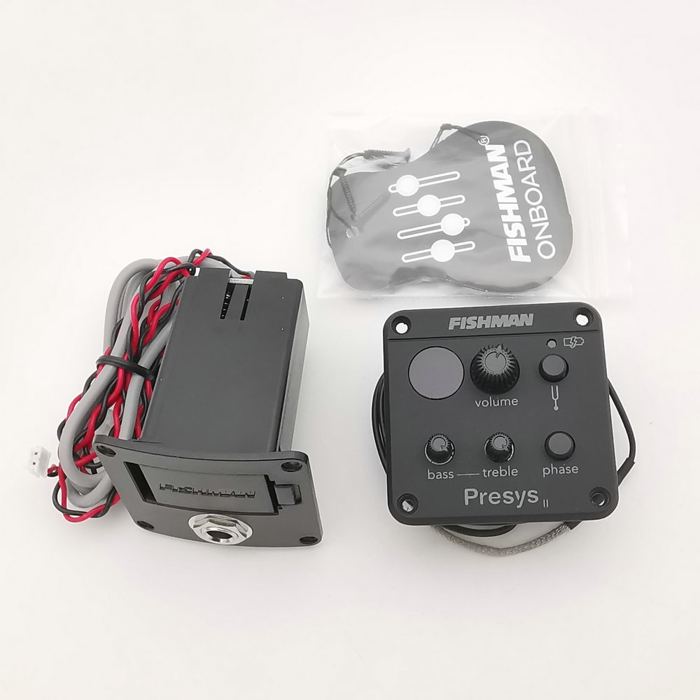 HS-Original Fishman Presys II EQ Tuner Silver Piezo Pickups Active ...