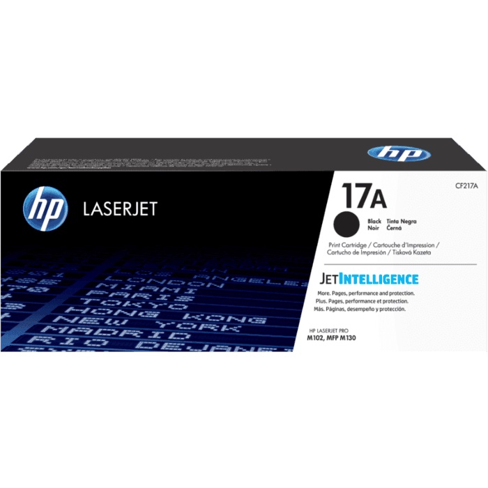 HP 17A Black Original LaserJet Toner Cartridge(CF217A)(100% ORIGINAL ...