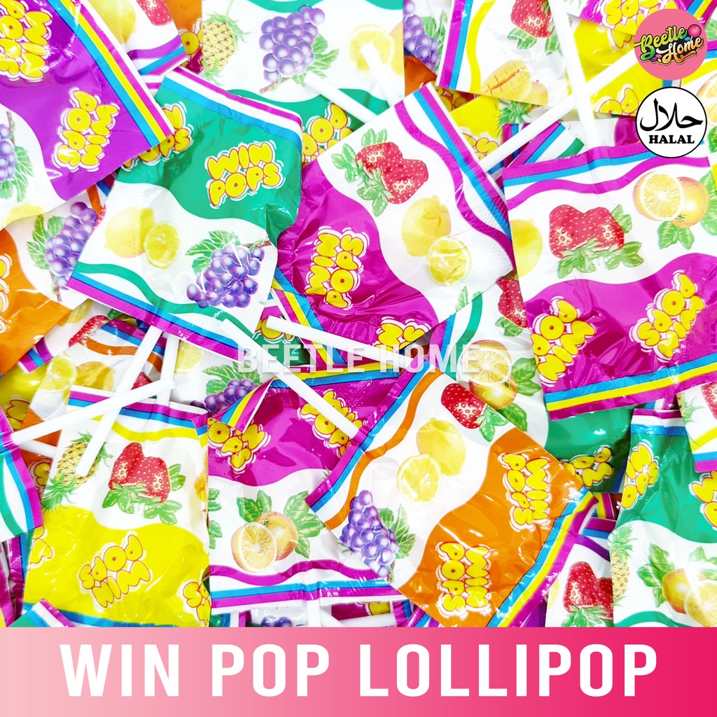 Oldtime Candy Win Pops Lollipop Bigtop Super Pop CC Stick Bento Kopiko ...