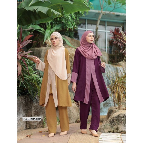 Naisyah | Semi Ironless Inara Suit 3 in 1 (Checkout brand ini saja ...