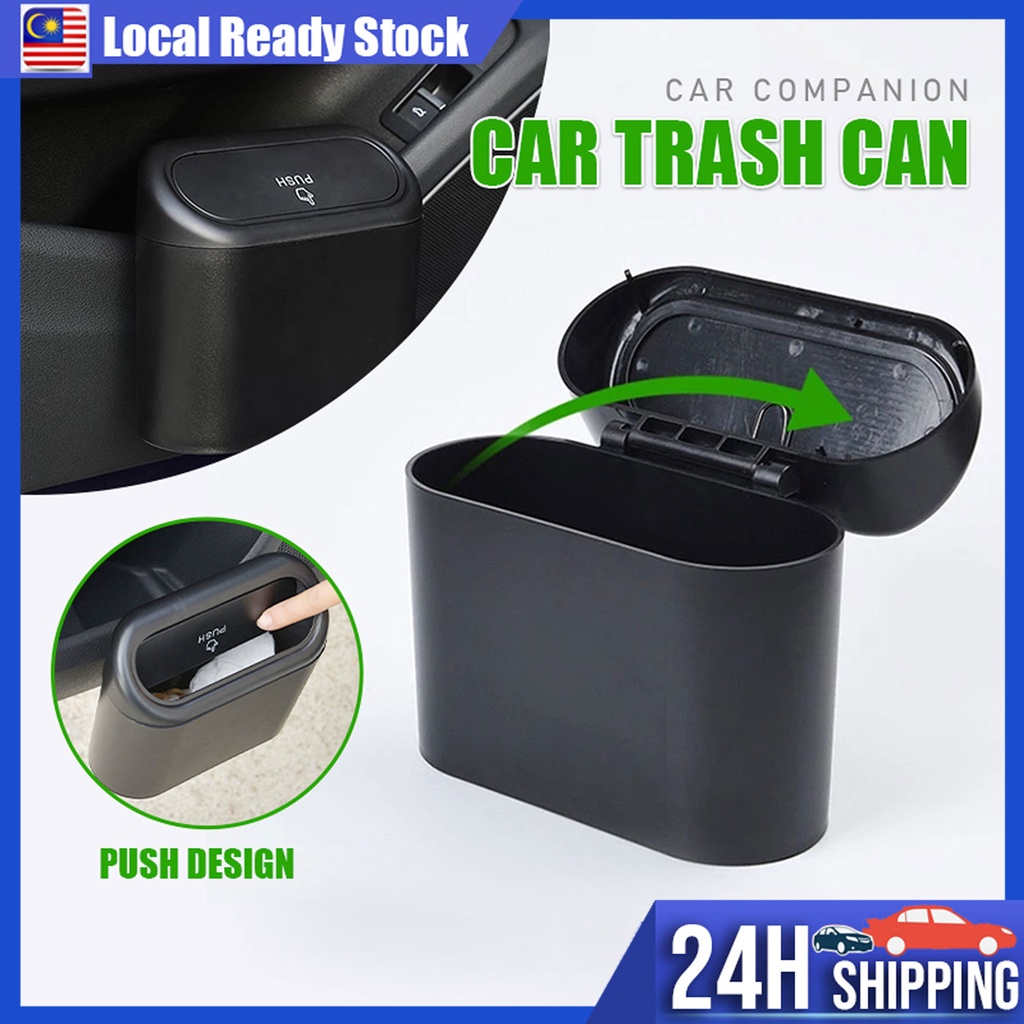 Car Rubbish Bin Trash Bin Portable Car Dustbin Leakproof Car Trash Can ...