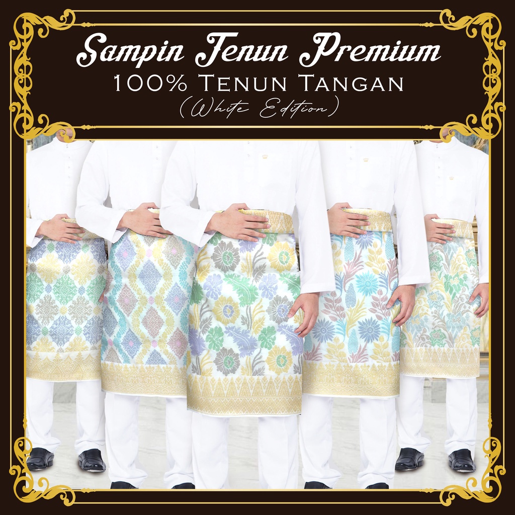 SAMPIN NIKAH TENUN TANGAN PREMIUM WHITE EDITION [Limited Edition] (Free ...