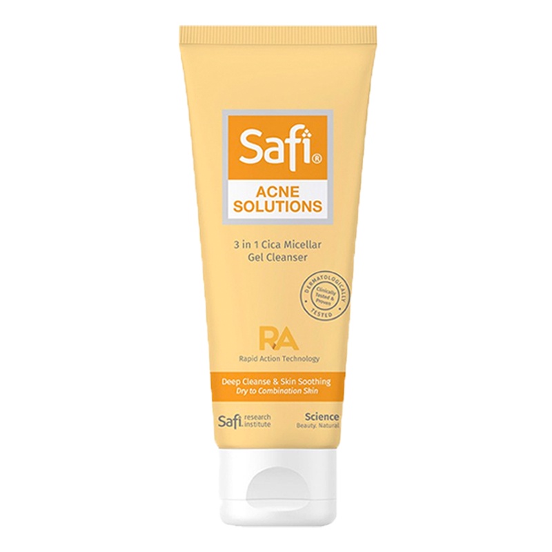 Safi Acne Solution Whipped Foam Sebum Cleanser /3in 1 Cica Micellar Gel ...