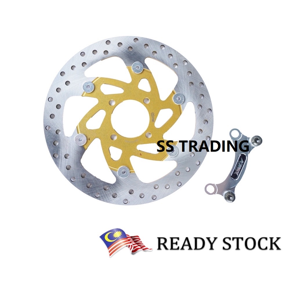 LC135 267 DISC BRAKE PLATE 267MM + DISC BRACKET LC135 SRL110 Y15ZR ...