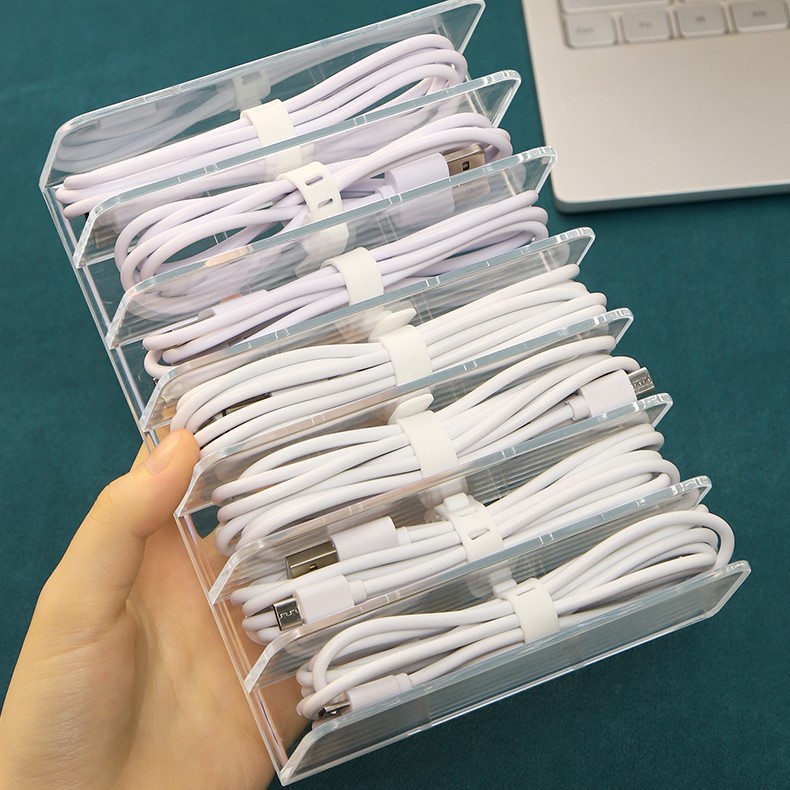 Cable Wire Storage Box Organizer Desk Stationary Divider Kotak Simpan ...